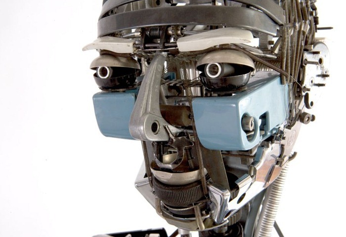 Jeremy Mayer Builds Robots From Recycled Typewriters | Amusing Planet